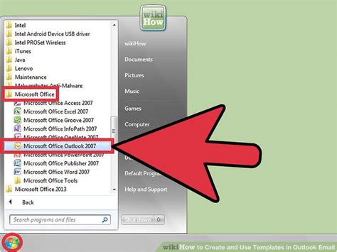 how to create an email template in outlook 2007 williamson