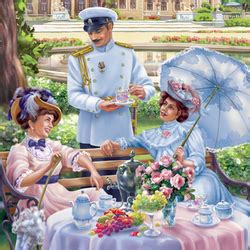 Иллюстрация Приятная беседа в стиле 2d, классика | Illustrators.ru