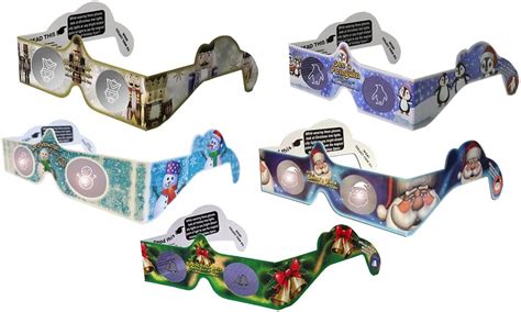Holiday Eyes Paquete Variado De 5 Pares De Gafas 3d De Navidad Para