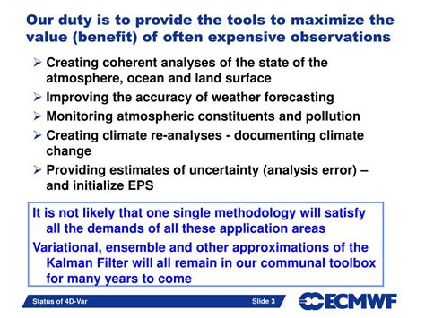 Ppt Status Of Four Dimensional Variational Data Assimilation Powerpoint Presentation Id 3308687