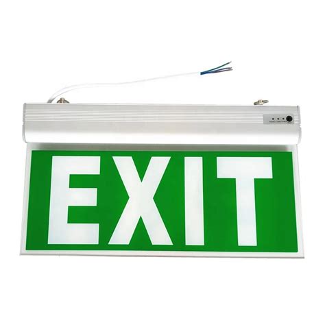Lampu Proyek Solusi 3W Safety Green Exit Sign Plate LED Emergency Light Explosion Proof Exit