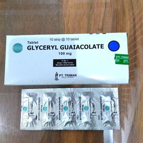 Glyceryl Guaiacolate Tab