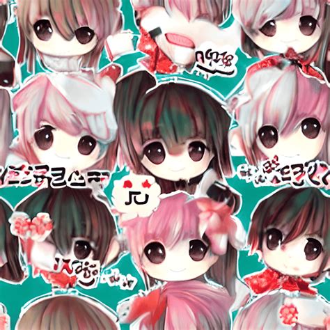 Kawaii Chibi Pattern Graphic Creative Fabrica