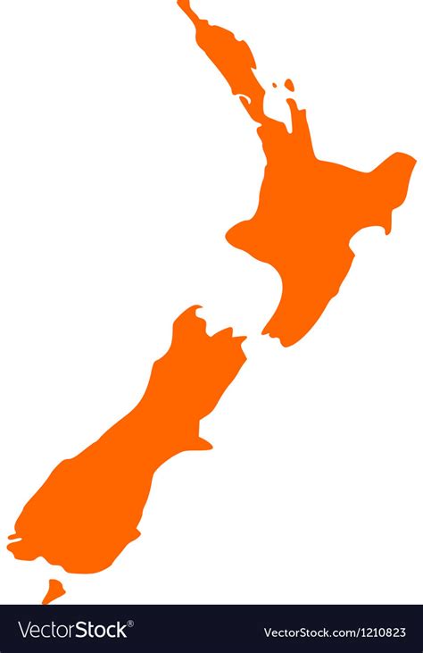Map Of New Zealand Royalty Free Vector Image Vectorstock
