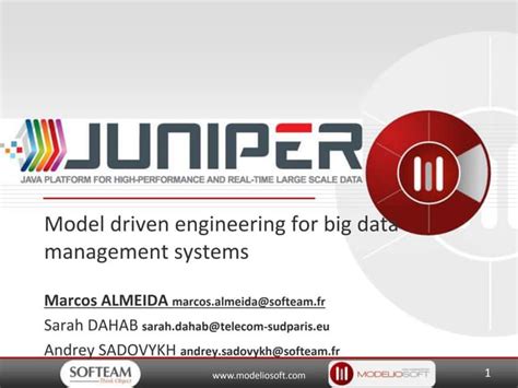 Model Driven Engineering For Big Data Management Systems Pptx