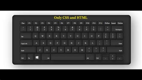 Keyboard Using Html And Css Css Mini Project Daily Css Daily Practice Youtube