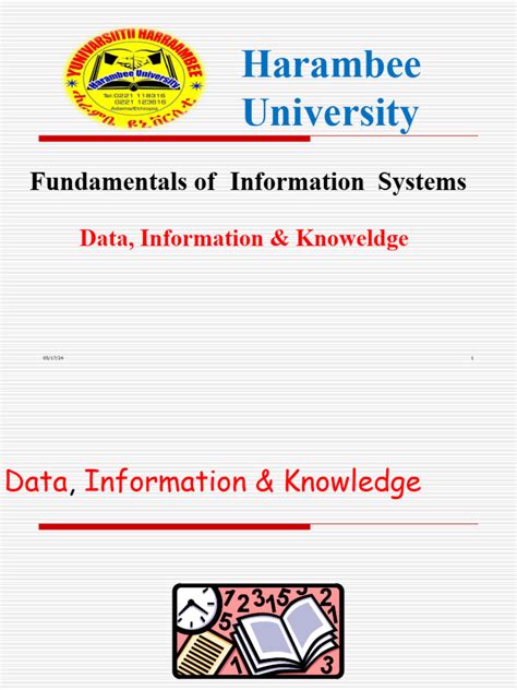 1 1 Data Information And Knowledge Pdf Information Byte
