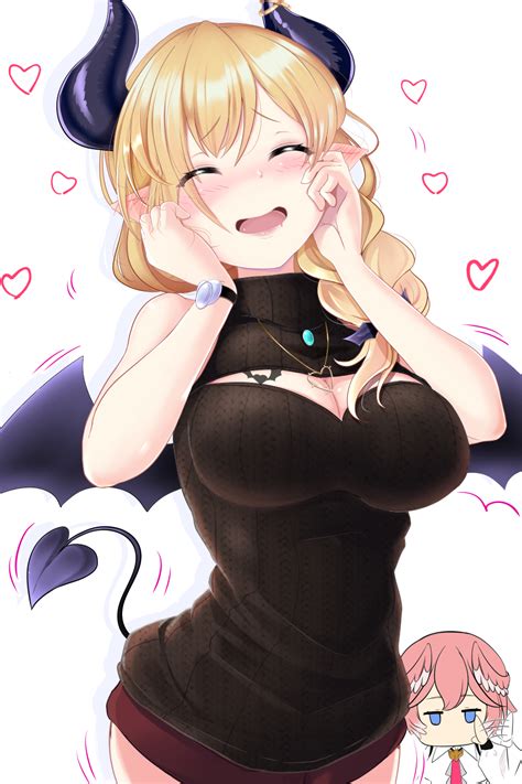 Takane Lui Yuzuki Choco And Yuzuki Choco Hololive Drawn By Yappy