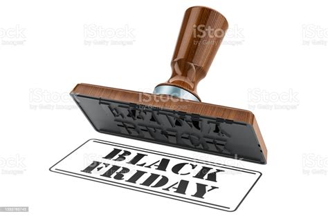 블랙 프라이데이 스탬프 나무 스탬퍼 텍스트 검은 금요일 흰색 배경에 고립 된 3d 렌더링 밀봉 계산대에 대한 스톡 사진 및 기타 이미지 Istock