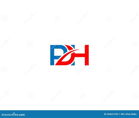 Simple Pdh Letter Logo Design Element Vector Stock Vector Illustration Of Graphic Line 244621230