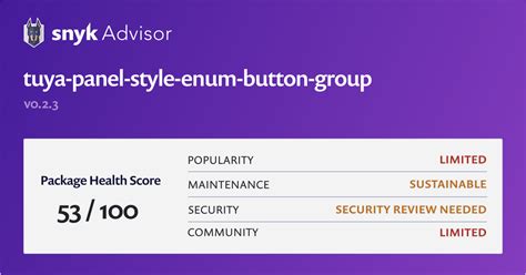 Tuya Panel Style Enum Button Group Npm Package Snyk