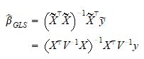 Generalized Least Squares GLS Regression