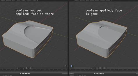 When Using The Boolean Modifier The Resulting Faces Disappear When