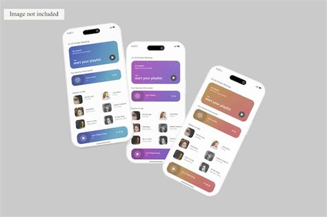 Premium Psd Floating Ui App Screen Mockup For Showcasing Your Design To Clients