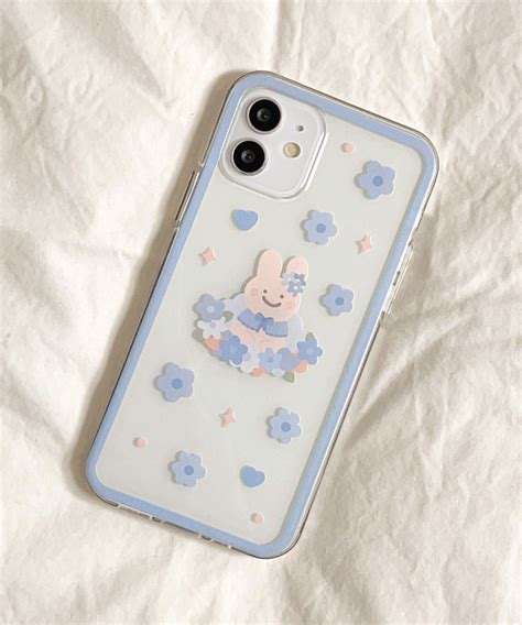 귀여운 토끼 스카이 캐릭터 아이폰 15 16 Mini Pro Max X Xs 갤럭시 S24 S25 Plus Z플립 젤하드 투명 젤리 핸드폰 케이스 폰케이스 에이블리