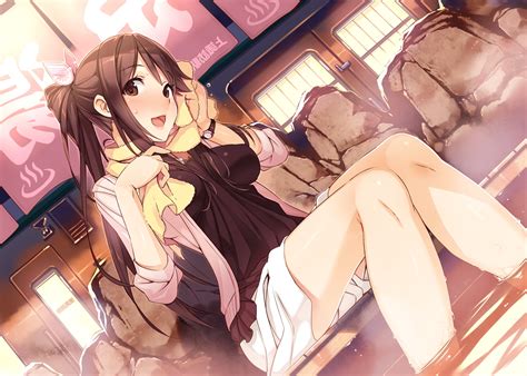 Vania Iida Nana Rail Wars End Card S Girl D Alternate Hairstyle Blush Breasts