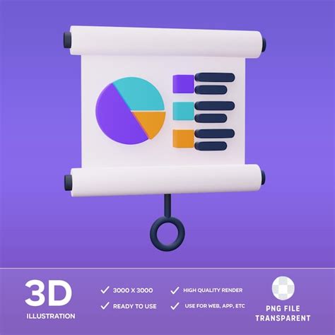 Premium Psd Psd Business Presentation 3d Illustration