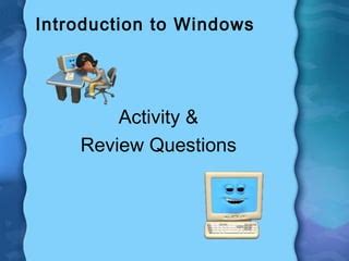 Introduction To Windows PPT