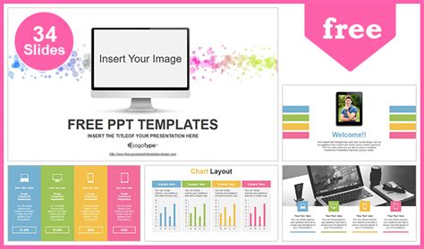 lcd monitor powerpoint templates lcd monitor powerpoint workspace