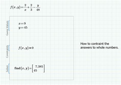 solved how do i set constraints to whole numbers ptc community