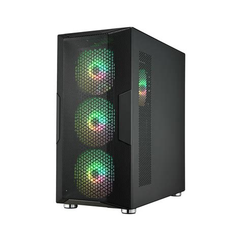 Caixa E Atx Fsp Cut592 Preta 4x Fan 140mm