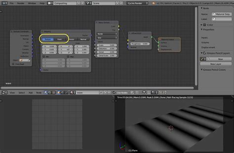 texturing move wave texture along object with keyframes in cycles