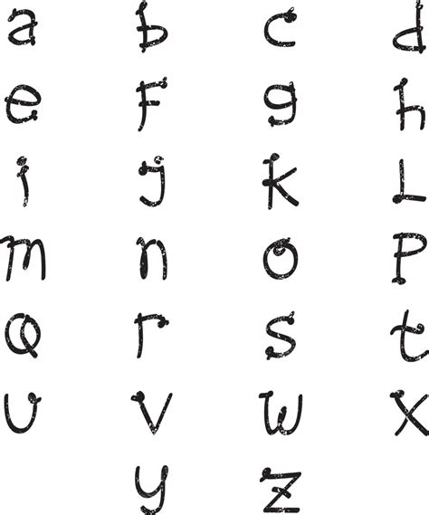 Alphabet Set Alphabet Illustration Vector Vector Alphabet