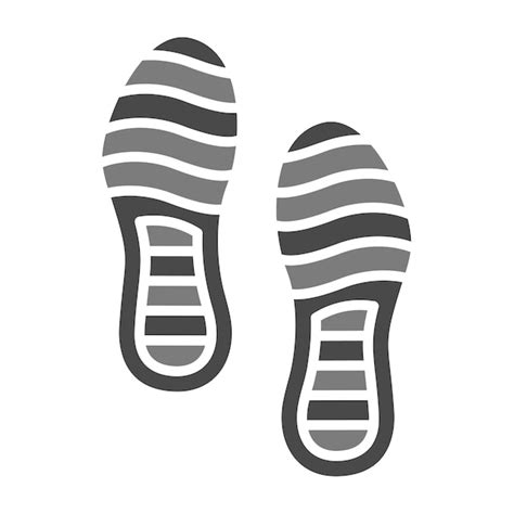 신발 인쇄 아이콘 프리미엄 벡터