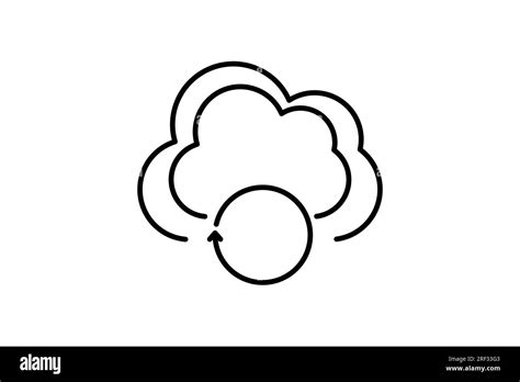 Cloud Sync Icon Icon Related To Loud Sync And Backup Settings Line