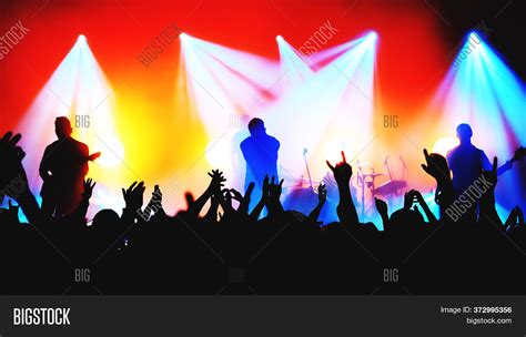 Rock Band On Stage Silhouette