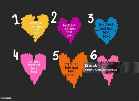 그린 그런 지 벡터 모양입니다 하트 아이콘 손으로 그린 벡터 텍스트 상자 모음입니다 빈 차트 디자인 템플릿입니다 0명에 대한 스톡 벡터 아트 및 기타 이미지 Istock