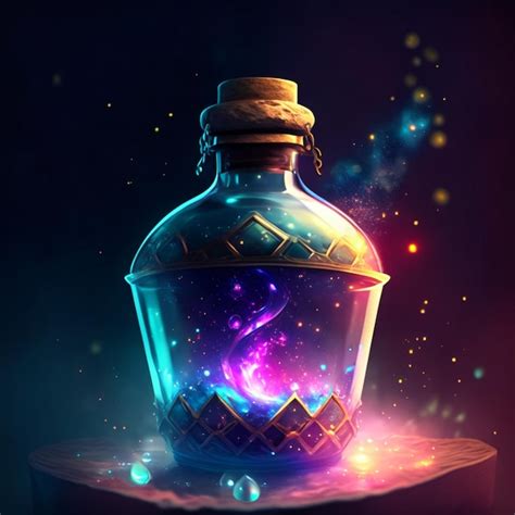 Premium Ai Image Magic Elixir Bottle