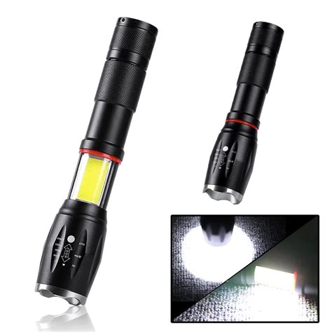 Multifunction Cree Xml T6 L2 Torch Hidden Cob Design Flashlight Led