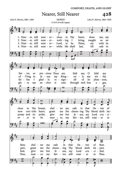 Nearer Still Nearer Hymn Lyrics And Info