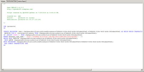comparing databases using open dbdiff assert this
