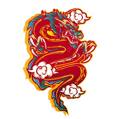 중국 스타일 국가 조수 손으로 그려진 상서로운 구름 샹윈 유물 용과 불사조 Png 일러스트 및 벡터 에 대한 무료 다운로드 Pngtree