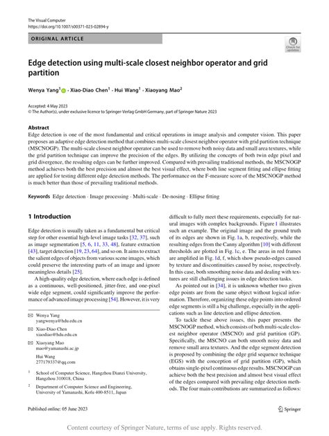 edge detection using multi scale closest neighbor operator and grid