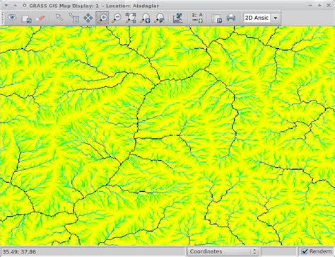 Grass Gis River Drain Rwatershed To Vector Is Not Working