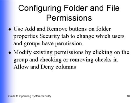 Guide To Operating System Security Chapter 5 File