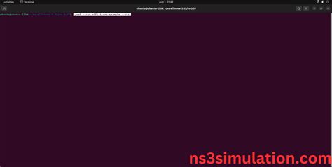 Executing The Example Ssid Program Ns3 Projects