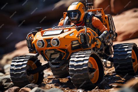 Premium Photo Robot Explorer Traversing Rough Terrain