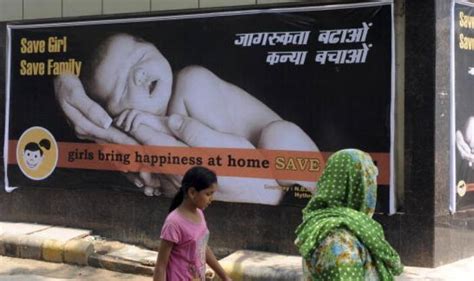 Sex ratio in India will dip to girls for babes in says Report सल बद भरत
