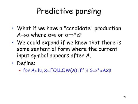 Ppt The Parser Powerpoint Presentation Free Download Id 1714843