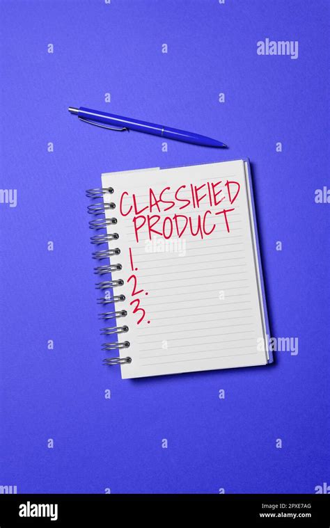 Text Caption Presenting Classified Product Word For Sensitive Data Top Secret Unauthorized