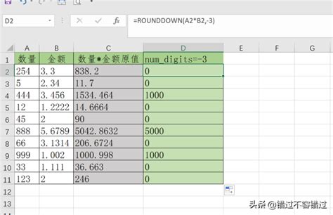 向下取整函数excel（向下取整函数与向上取整函数） 天天办公网