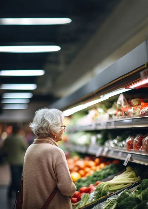 Market Supermarket Shopping Adult AI Premium Photo Rawpixel