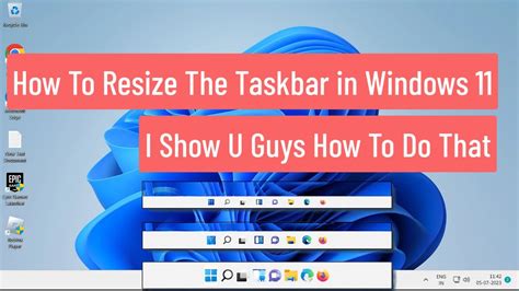 How To Resize The Taskbar In Windows 11 YouTube