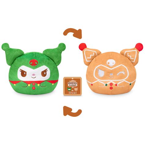 Kuromi Gingerbread 4 Reversible Plushie Teeturtle