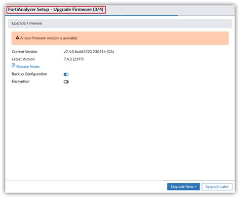 Technical Tip Disable Firmware Upgrade Notificati Fortinet Community