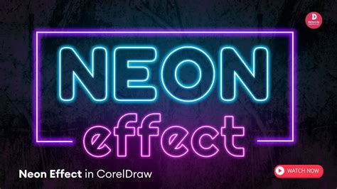 Neon Effect In Coreldraw CorelDraw Tutorial Experience With Years In Graphic Designing